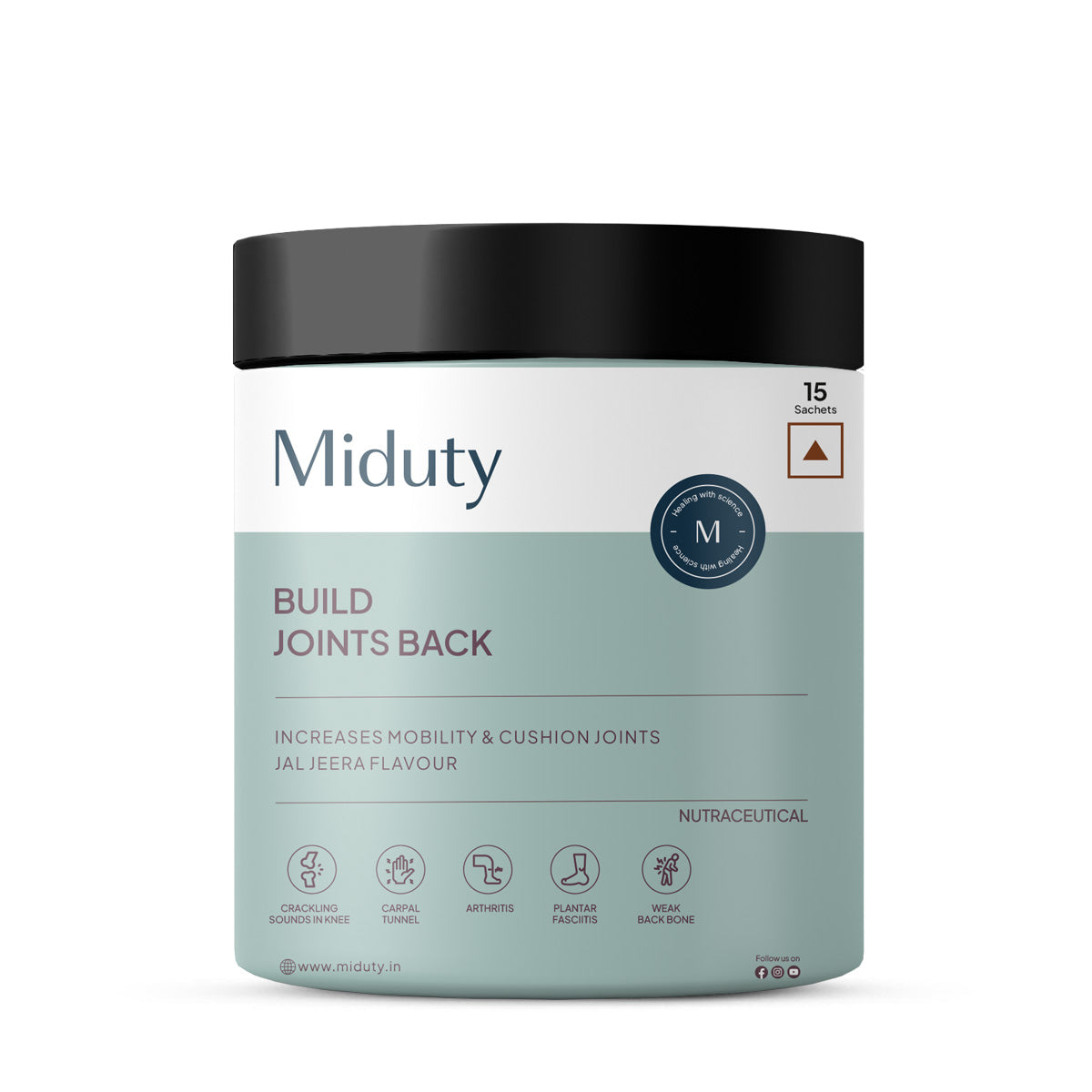 Miduty By Palak Notes Build Joints Back Sachets - Jaljeera - 15 Sachet ...