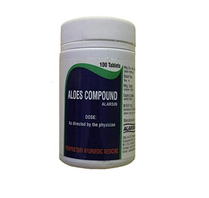 Alarsin Aloes Compound Tablet - 100 Tabs - DesiPick