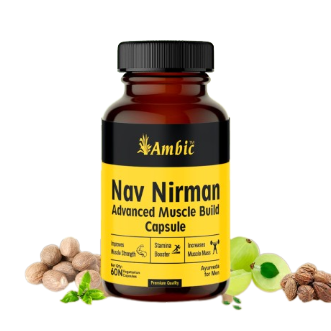 Ambic Nav Nirman Advanced Muscle Build - 60 tabs - DesiPick