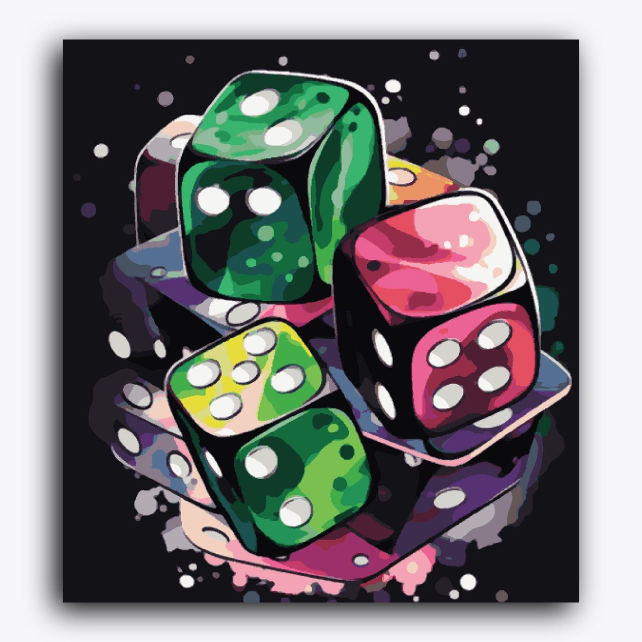 Paint Waint Colourful Dice - DesiPick