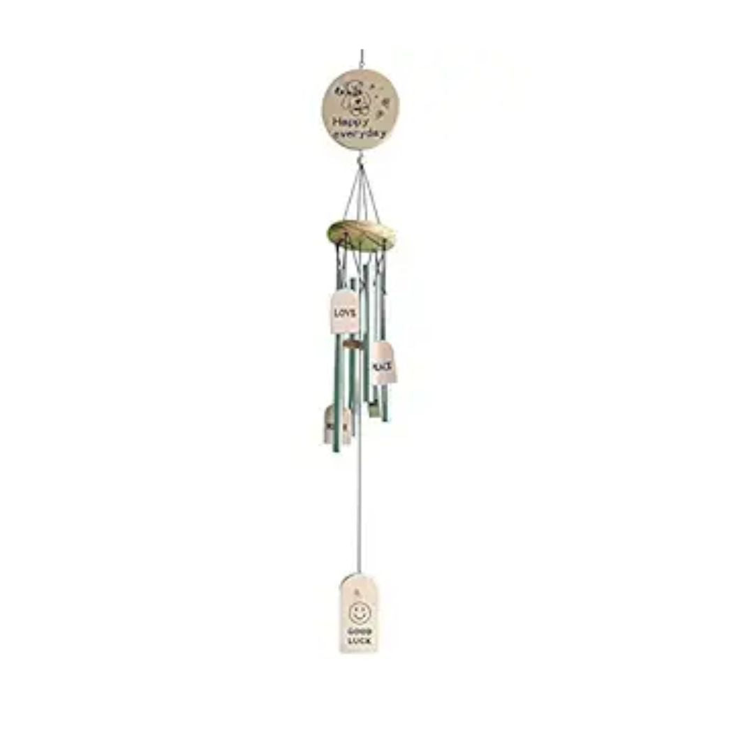 Relive Store Wind Chime 4 Silver Pipes Good Luck Hight 35 Inch. - DesiPick