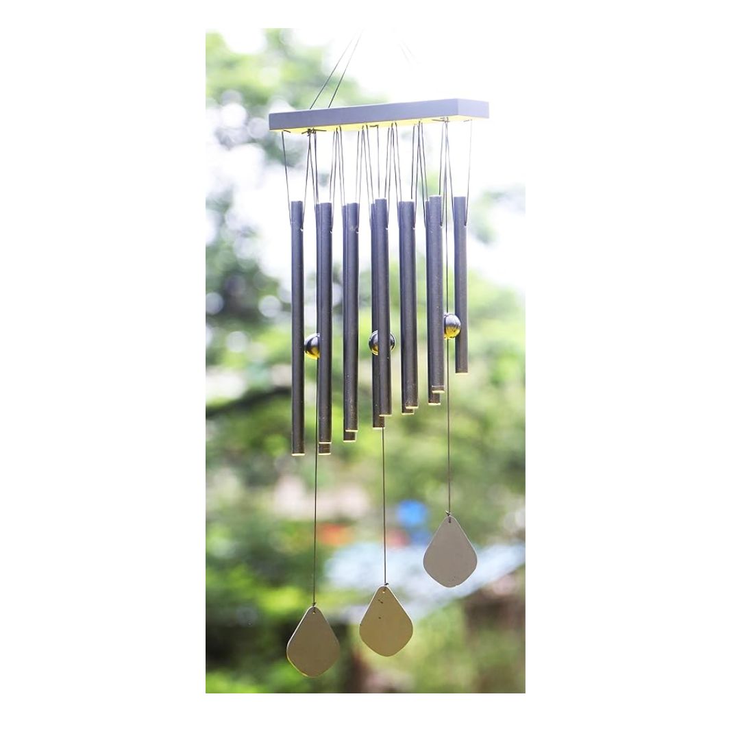 Paradigm Pictures Wind Chimes Black 12 Pipe - DesiPick