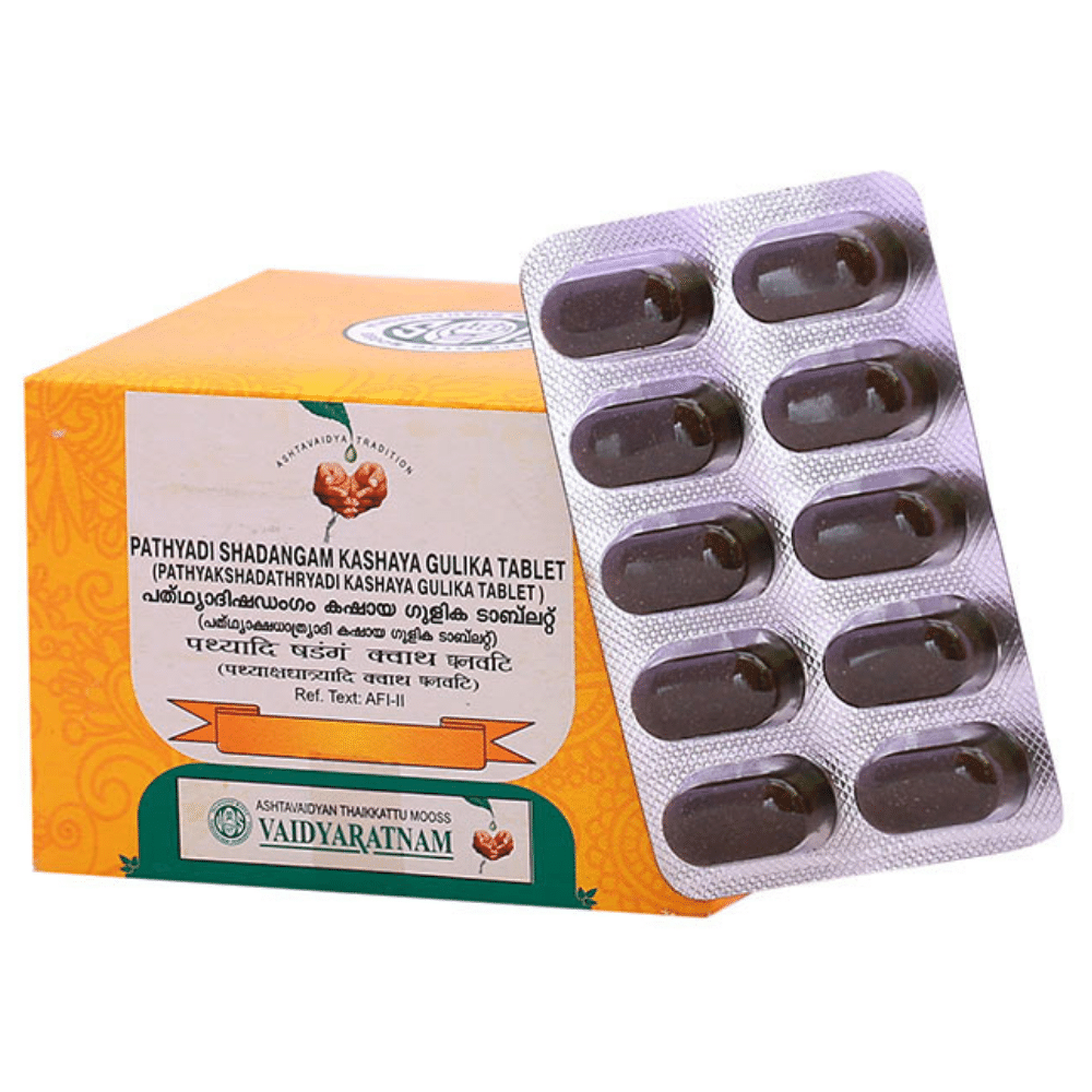 Vaidyaratnam Pathyakshadathryadi Kasaya Tablet - 100 Tabs - DesiPick