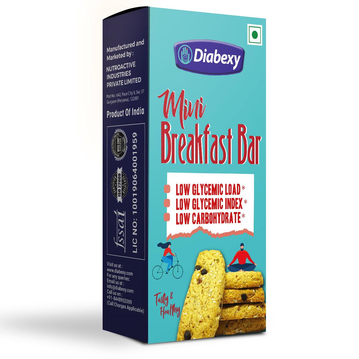Diabexy Mini Breakfast Bar - 100 gms - DesiPick