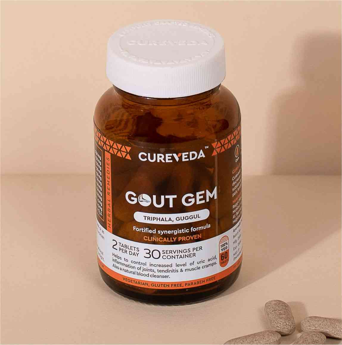 Cureveda Gout Gem - 60 Tablets - DesiPick