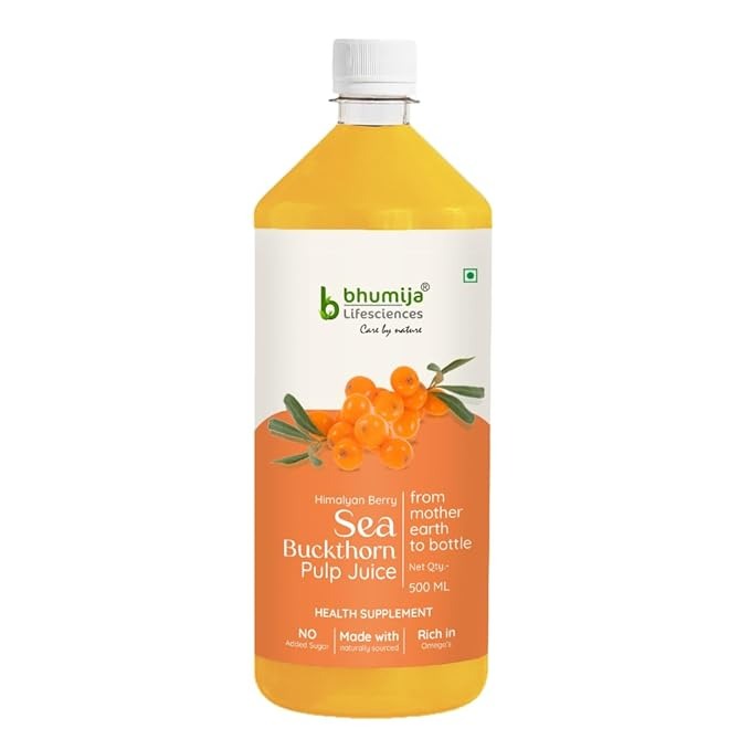 Bhumija Lifesciences Sea Buckthorne Extract Juice - 500 ml - DesiPick
