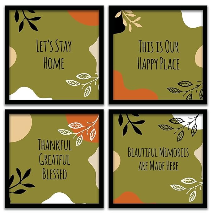 Kotart Engineered Wood Lets Stay Home Frames For Wall Decor Motivation ...