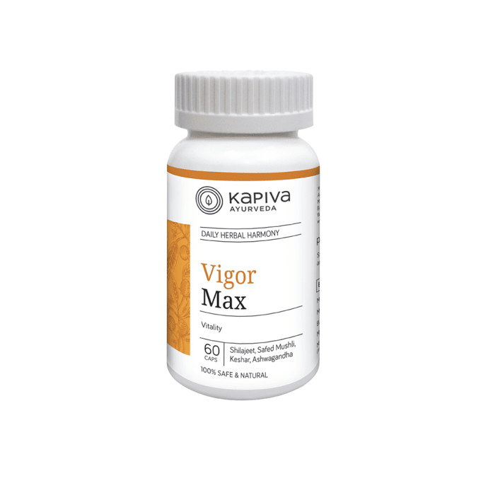 Kapiva Ayurveda Vigor Max Capsule bottle - 60 capsules - DesiPick