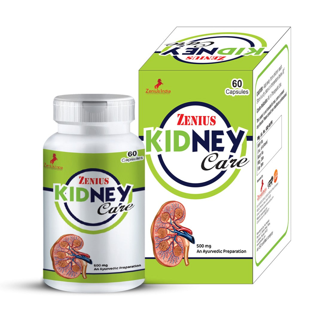 Zenius India Kidney Care Capsule - 60 Caps - DesiPick