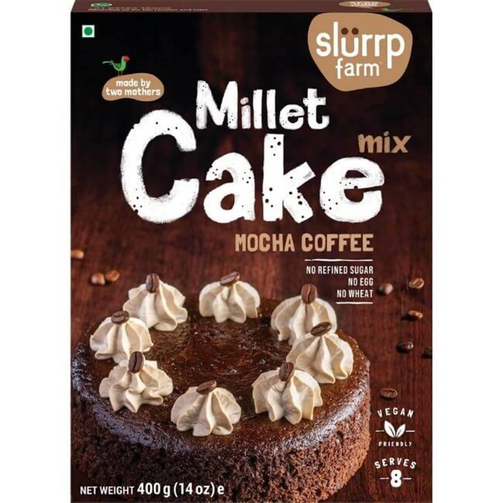 Slurrp Farm Mocha Coffee Millet Cake Mix - 400 gms - DesiPick